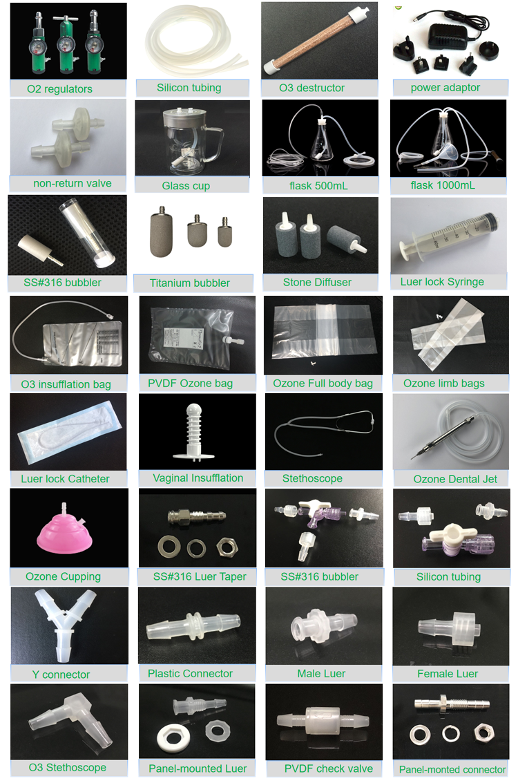 Professional 1-132 mg/L Clinic Medical O3 Ozone Therapy Machine Generator with Vacuum Pump and ...